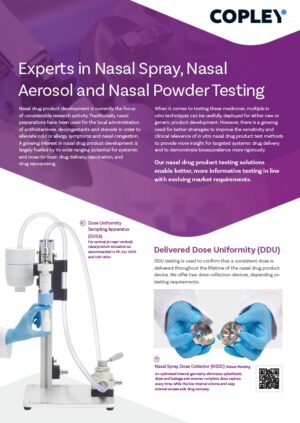 Nasal Sprays - Copley Scientific